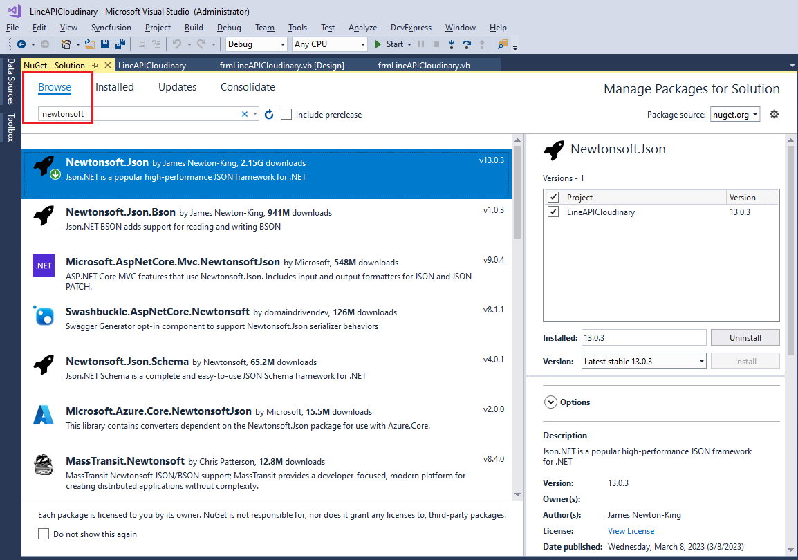 [VB.NET] โค้ดการใช้ Line Messaging API ด้วยการส่งไฟล์รูปภาพไปเก็บไว้ที่ Cloudinary ก่อนส่งต่อไป ...